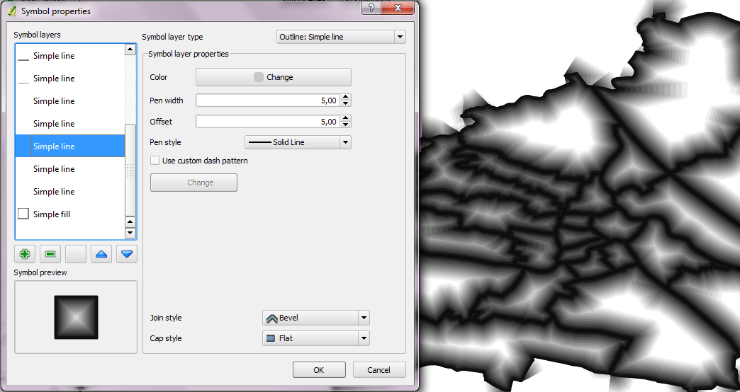 Creating a Gradient Fill for Polygons in QGIS | Free and Open Source GIS Ramblings