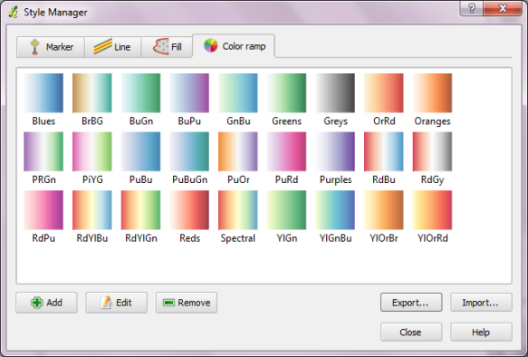 More Color Ramps for QGIS | Free and Open Source GIS Ramblings