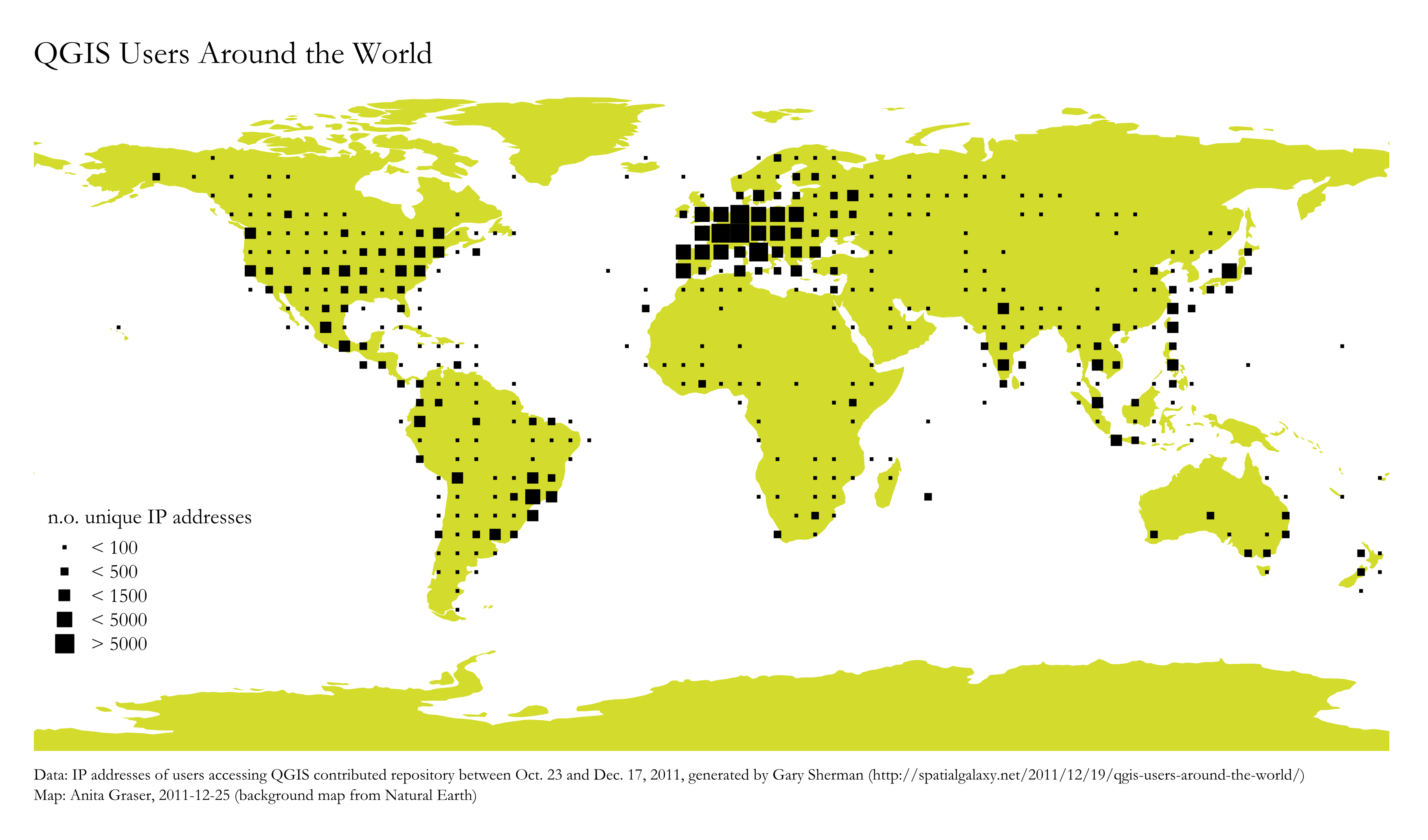 Mapping QGIS Users | Free and Open Source GIS Ramblings