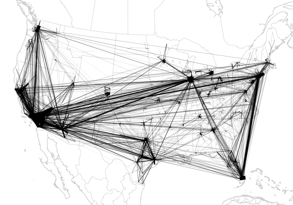 Movement data in GIS #8: edge bundling for flow maps | Free and Open ...