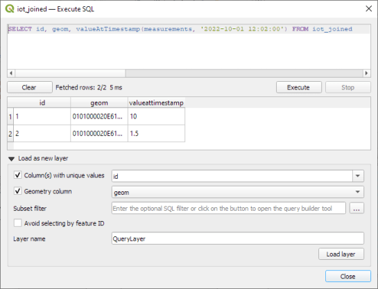 Visualizing IOT time series with QGIS & MobilityDB | Free and Open Source GIS Ramblings